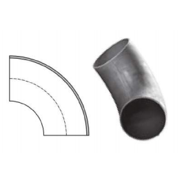 Lasbocht 90° S3, 33.7x2.0mm, RVS304 - Lasfittingen RVS 304 - Stadex